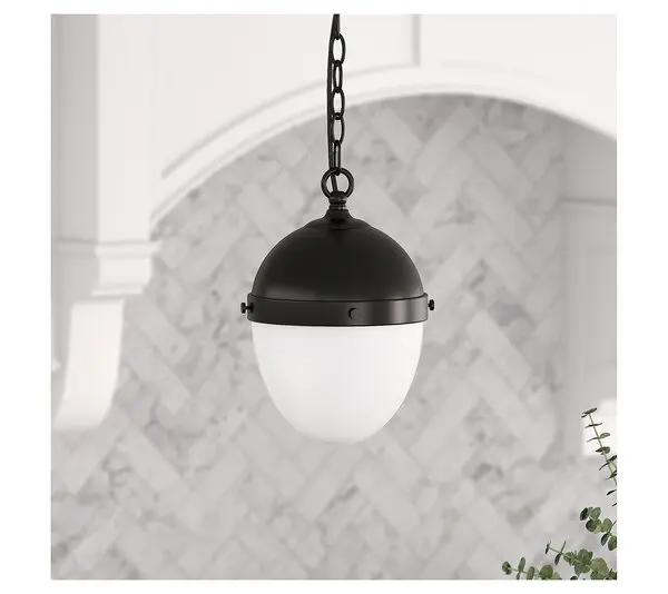 HUDSON&CANAL Aurelia Pendant With Glass Shade