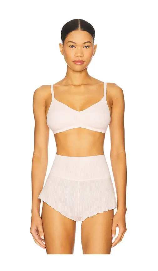 NEGATIVE UNDERWEAR Whipped Non Wire Bra In Blush - Shell