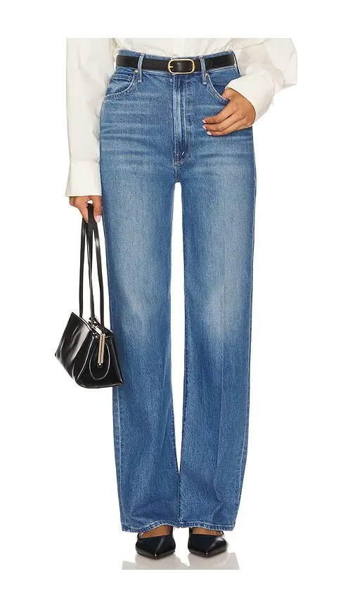 MOTHER High Waisted Tunnel Vision Sneak Jeans