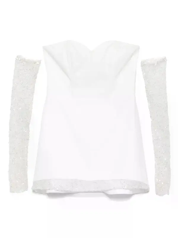 VESTIAIRE D'UN OISEAU LIBRE Embellished Off-the-shoulder Dress