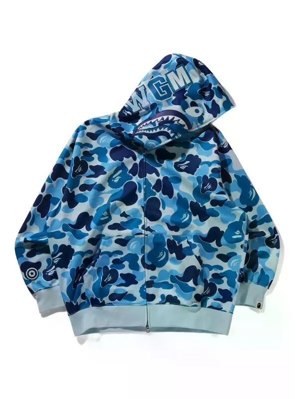 A BATHING APE® Abc Camo Shark-head Zip-up Hoodie