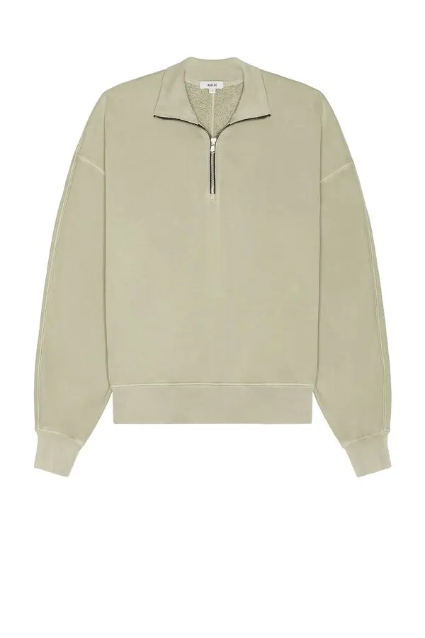 AGOLDE Idris Quarter Zip - Wicker