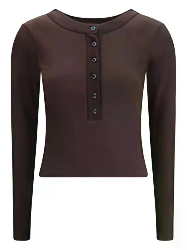 Citizens Of Humanity Ribbed Long-sleeve Top - Brown
