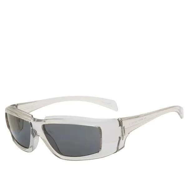 Rick Owens Temple Rectangle Sunglasses - Transparent