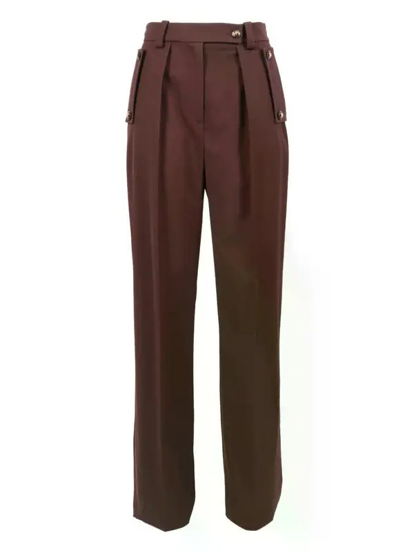 Elisabetta Franchi Pleated Pocket Trousers