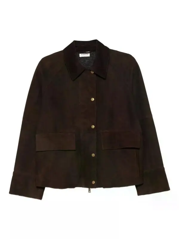 P.a.r.o.s.h Flap-pockets Suede Jacket