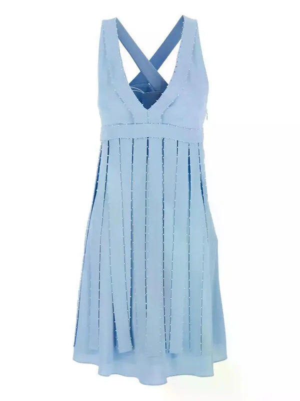 GIOVANNI BEDIN Cross-back Pleated Midi Dress