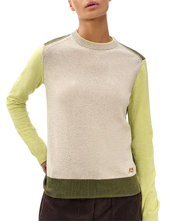 Rag & Bone Taron Wool Crewneck Sweater - Oat Multi