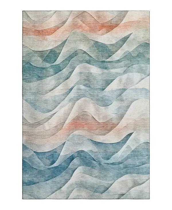 DALYN RUG COMPANY Dalyn Pacifica Pa3 Area Rug, 5' X 7'6 - Teal