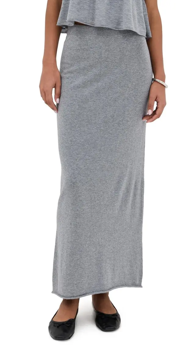 LISA YANG Charlotta Skirt - Deep Cloud