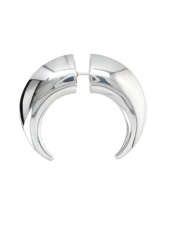 MARINE SERRE Moon Piercing Earring - Silver