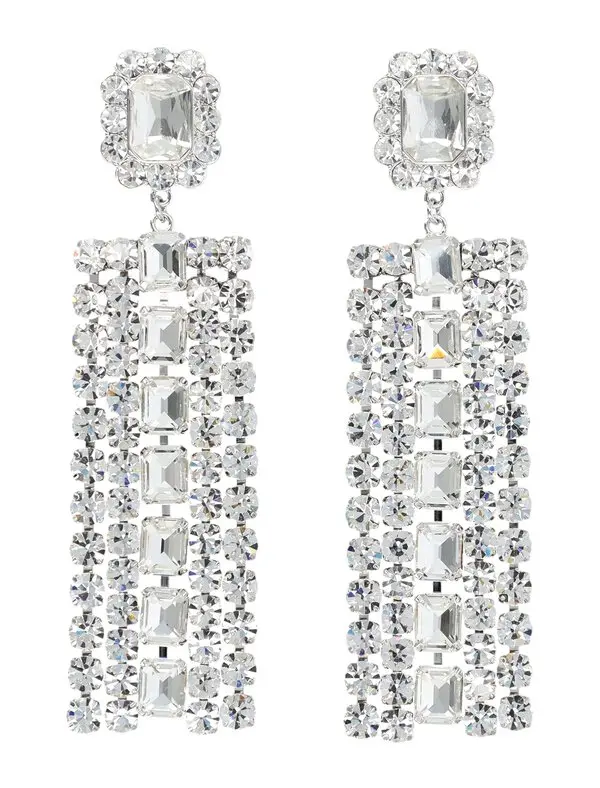 SELF-PORTRAIT Crystal Droplet Earrings