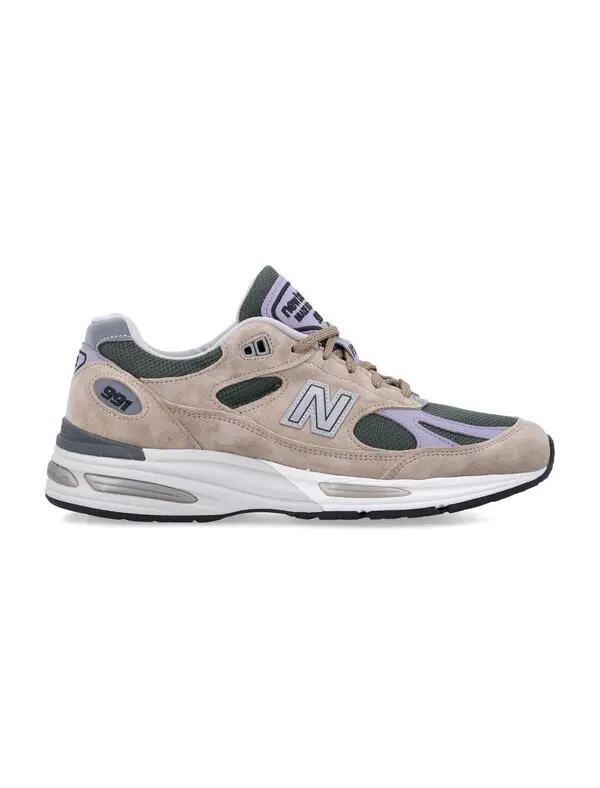NEW BALANCE 991v2 Lace-up Sneakers - Marrone