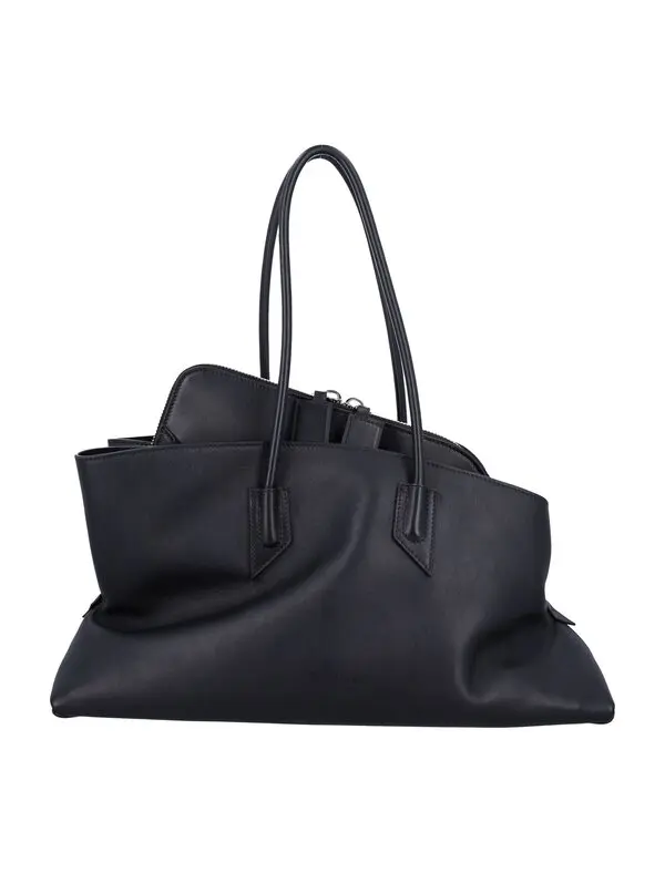 Attico La Passeggiata Medium Tote Bag - Black