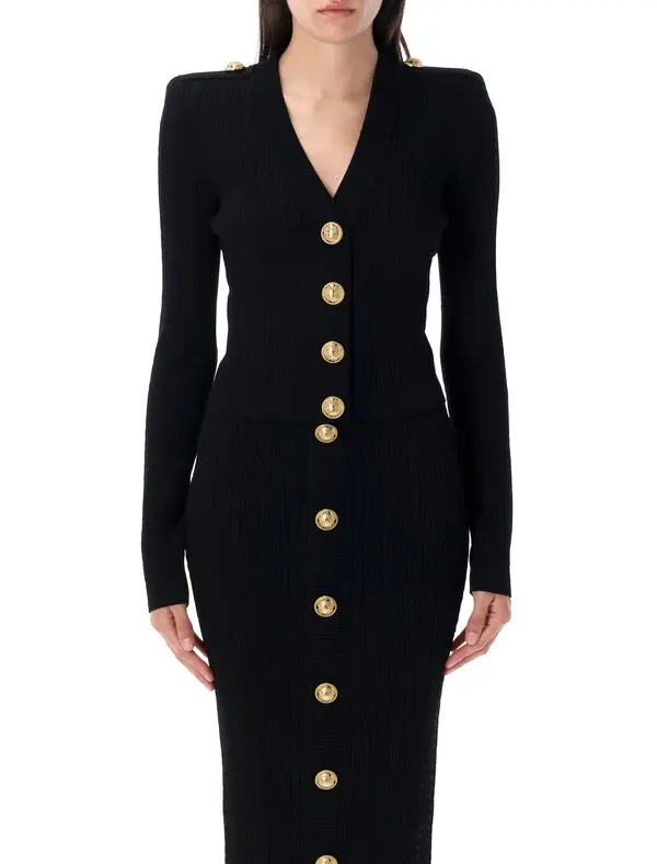 Balmain Sweaters - Black