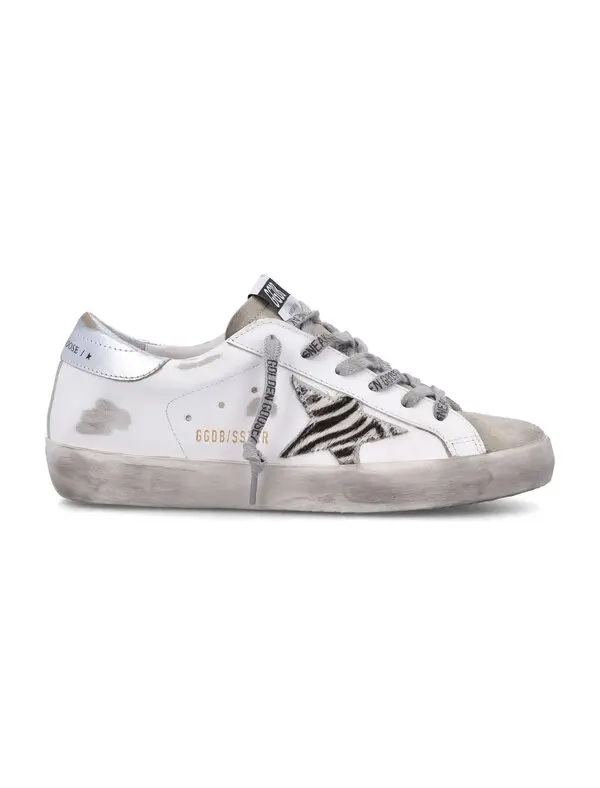 Golden Goose Super-star Sneakers - White Black Zebra