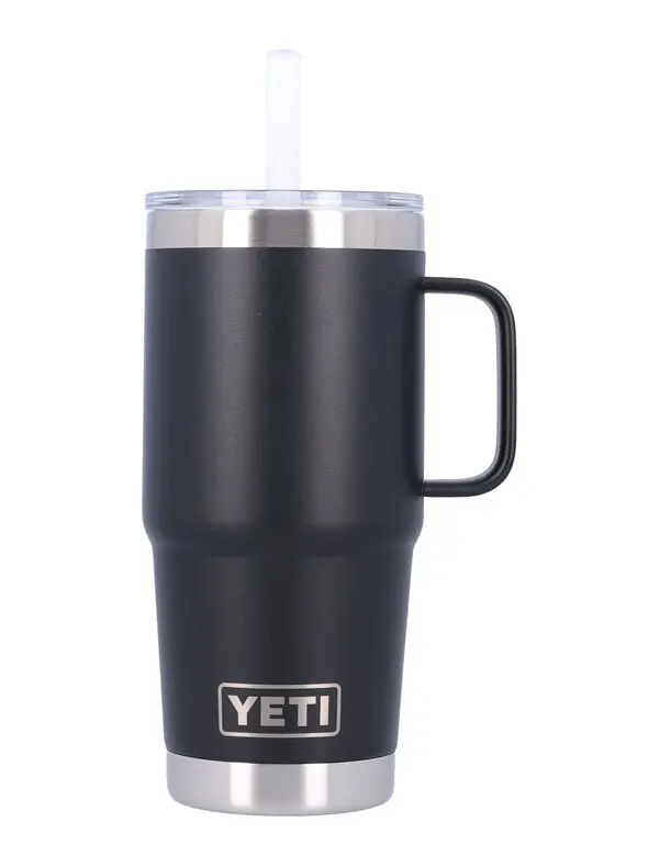 YETI 20 Oz. Tumbler Mug With Straw - Black