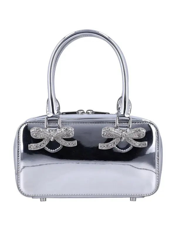 SELF-PORTRAIT Mini Tote Bag - Silver
