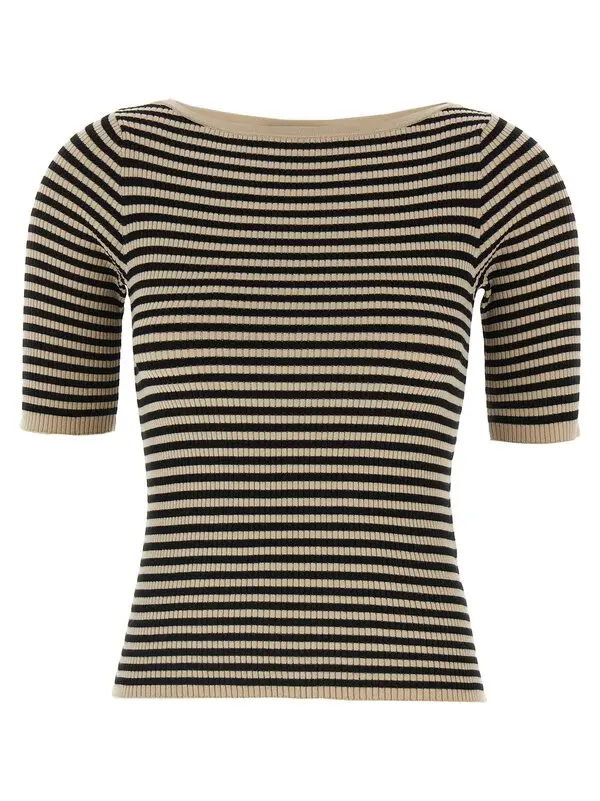 Max Mara Striped T-shirt - Multicolor