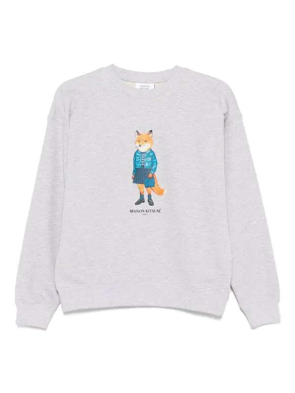 Maison Kitsuné Cotton Sweatshirt - Grey