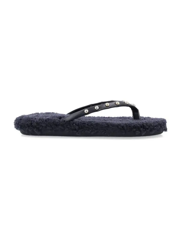 ANCIENT GREEK SANDALS Saionara Flat Sandals - Black + Black