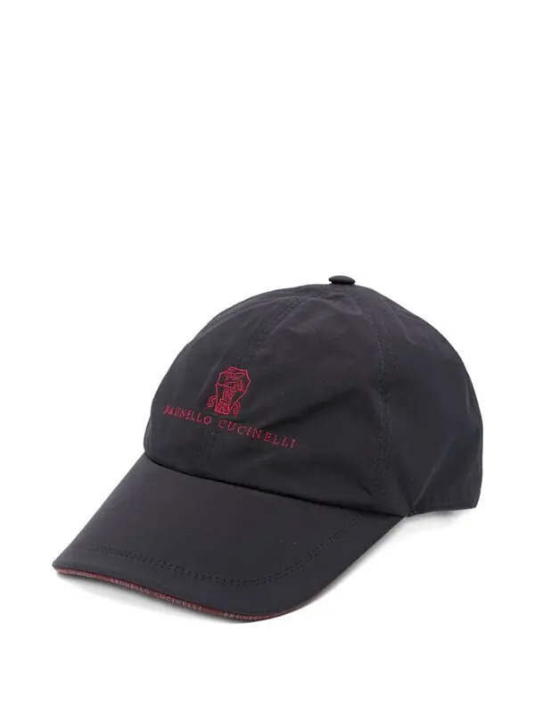 Brunello Cucinelli Logo Baseball Cap - Blue