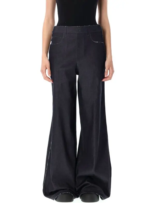 Marni Trompe L'oeil Wide-leg Jeans - Blue