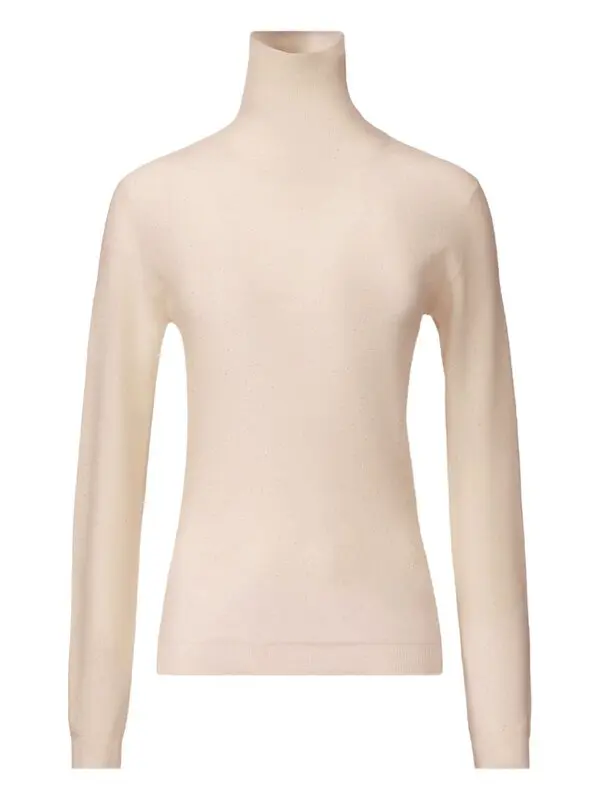 Fabiana Filippi Wool Turtleneck Sweater - White
