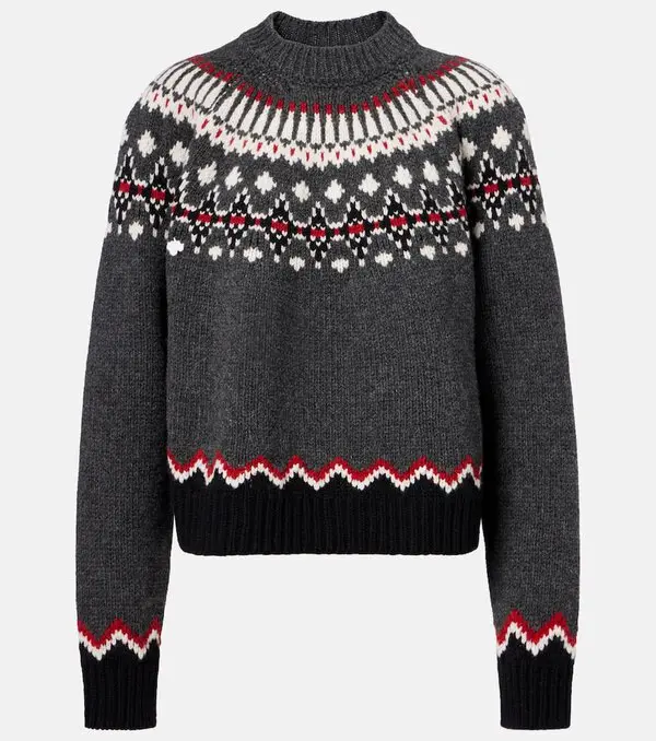 Alanui Virgin Wool Sweater - Grey