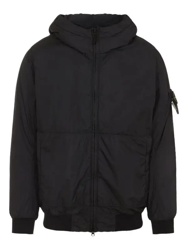 Stone Island Hooded Blouson Jacket - Black