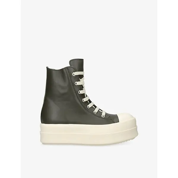 Rick Owens Ramone Bumper High Leather Trainers
