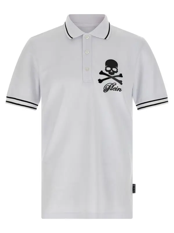 Philipp Plein Skull & Bones' Polo Shirt - Multicolor