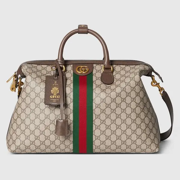 Gucci Savoy Medium Duffle Bag Gg Canvas