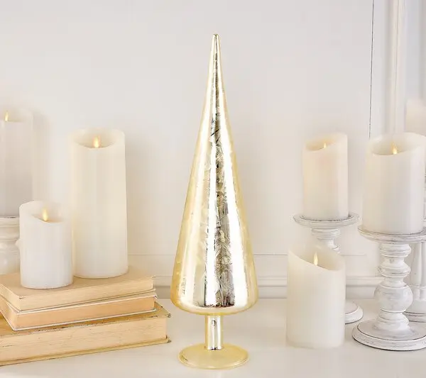 LAUREN MCBRIDE 18' Metallic Glass Tree By