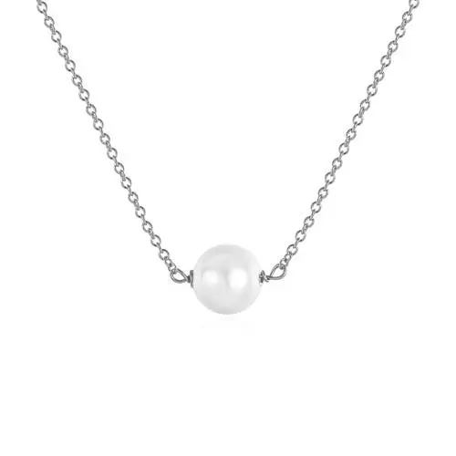 UNTAMED PETALS Callie Pearl Pendant - Silver