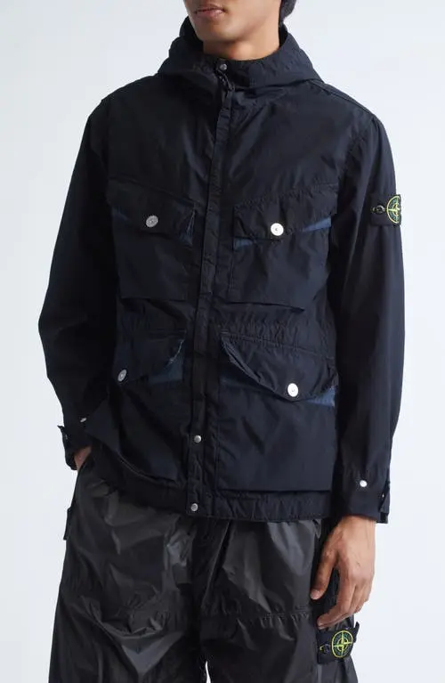 Stone Island Short Parka - V0020 Navy Blue