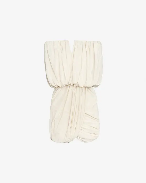 Isabel Marant Adelita Jersey Mini Dress - Ecru