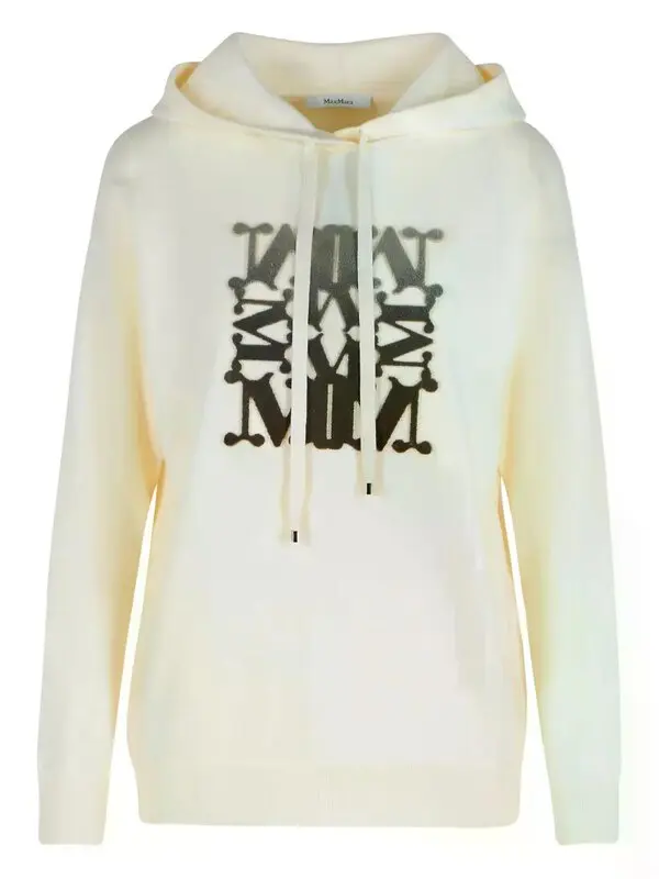 Max Mara Logo-embellishment Hoodie - Neutrals