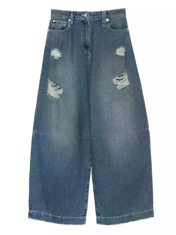 Simone Rocha Distressed High-rise Jeans