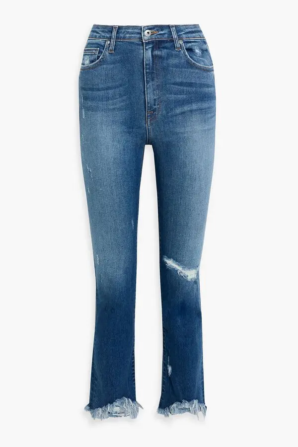 Simkhai River Distressed Straight-leg Jeans