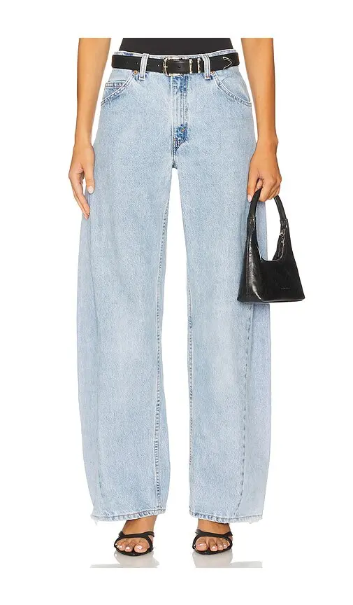 ALIGRACE Tilted Pocket Barrel Jeans