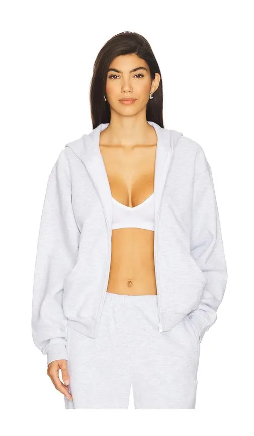 SKIMS Cotton Fleece Classic Zip-up Hoodie