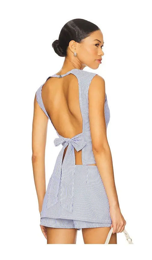 Lioness Countryside Top - Blue Stripe