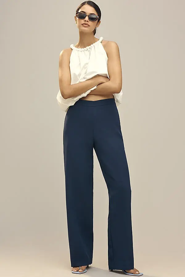 Endless Rose Zip-up Suit Trousers