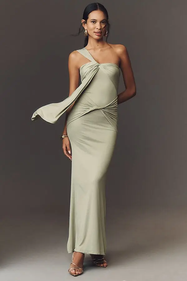 STUDIO LEXI Nyla One-shoulder Draped Dress