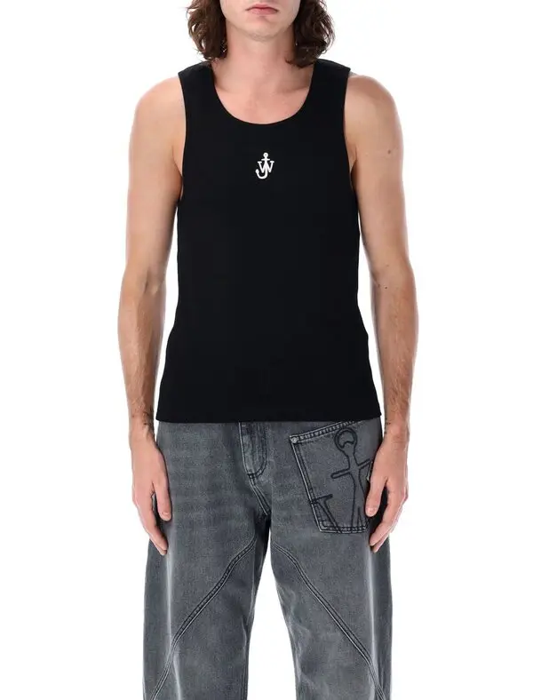 JW Anderson Anchor Logo Tank Top - Black