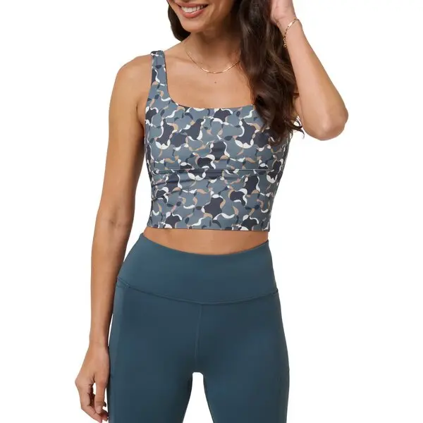 Travis Mathew Moveknit Camouflage Crop Tank