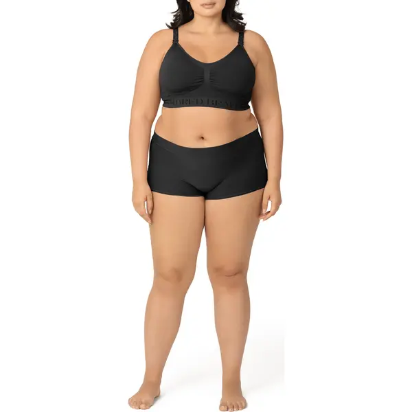 KINDRED BRAVELY Grow With Me Maternity & Postpartum Boyshort - Black