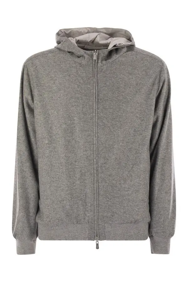 Fedeli Reversible Bomber Jacket - Grey
