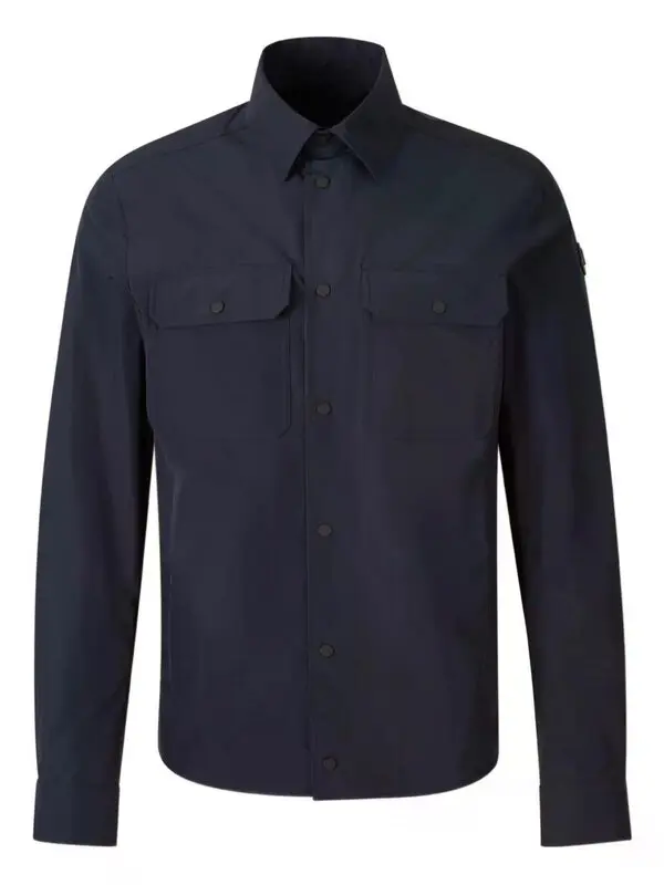 Moncler Flap-pocket Shirt Jacket - Blue
